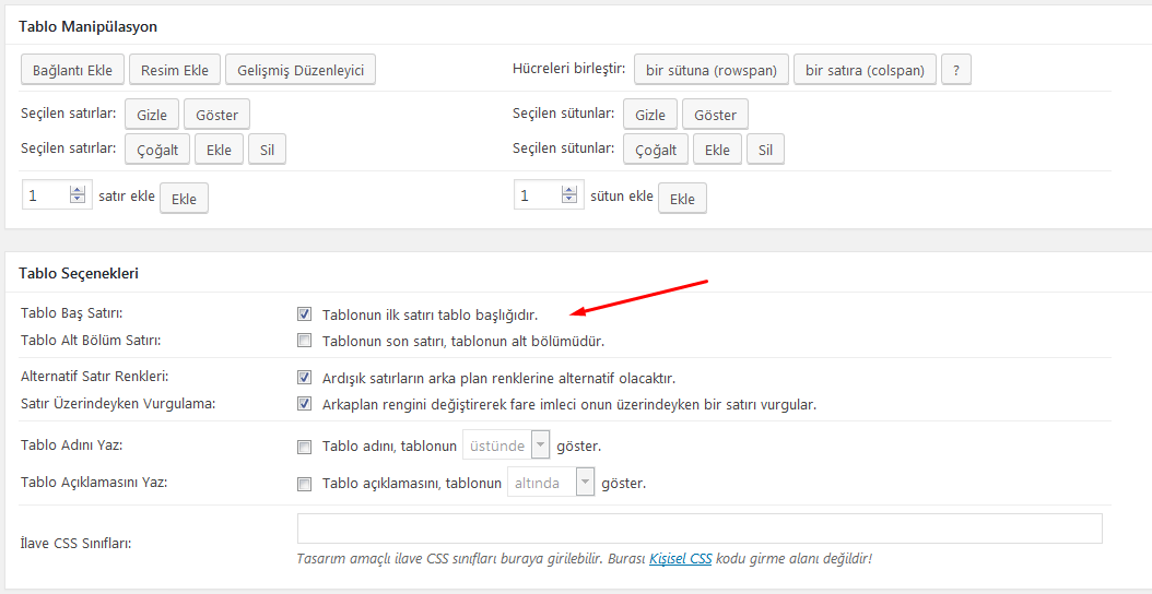 WordPress Tablo Oluşturma ve Excel Tablosu Ekleme - WpGurme